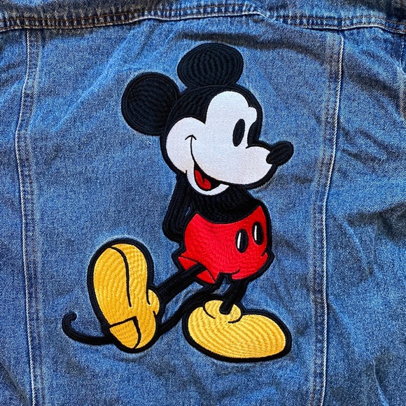Disney | Jackets & Coats | Embroidered Mens Disney Mickey Mouse Denim ...